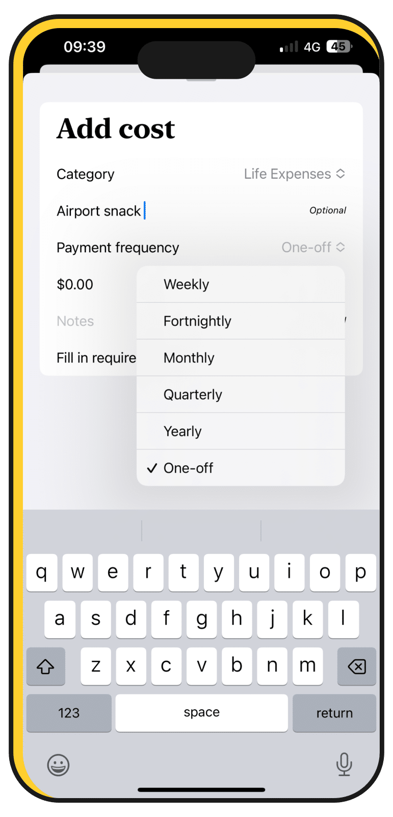 How one-off spends can turn simplsaver into an expense tracker - simplsaver